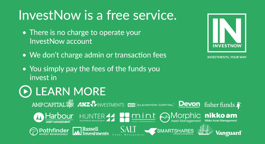 investments managed by you, your way, no transaction fees - InvestNow